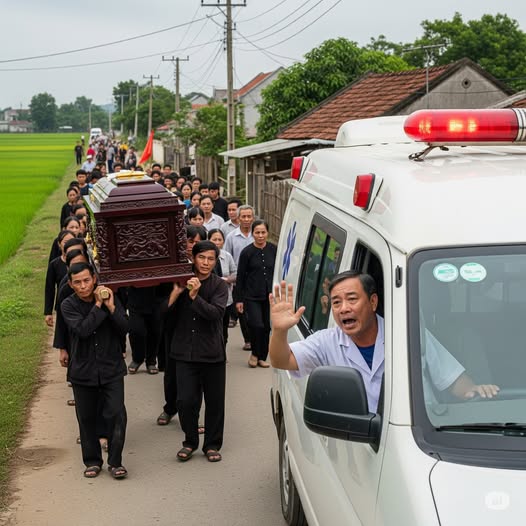 Xe ta-ng vừa chở người mấ;/t rời khỏi cổng nhà đi h;/ỏa thi;/êu thì ...